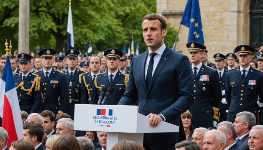 Emmanuel Macron souligne l'importance éternelle de la défense de la ...